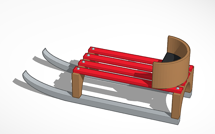 3D design Sled - Tinkercad