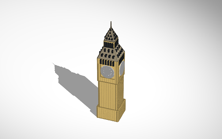 3D design Big Ben - Tinkercad