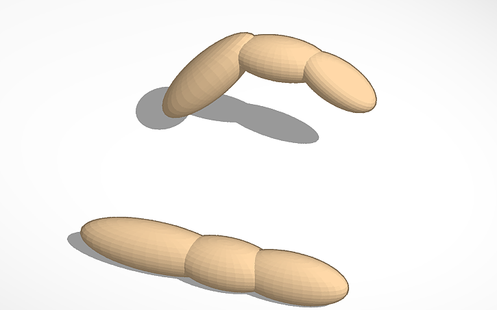 3D design Finger Model - Tinkercad