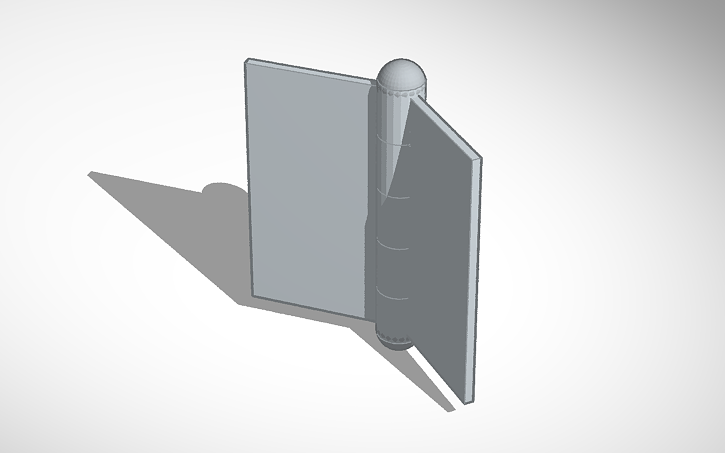 3D design door hindge - Tinkercad