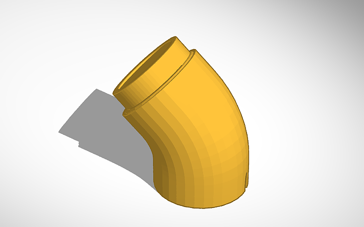 3D design Radius Bent Pipe Generator - Tinkercad