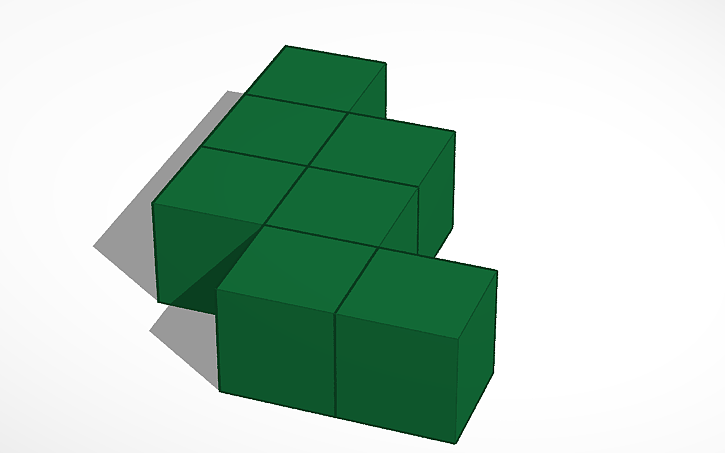 3D design Green Piece - Tinkercad