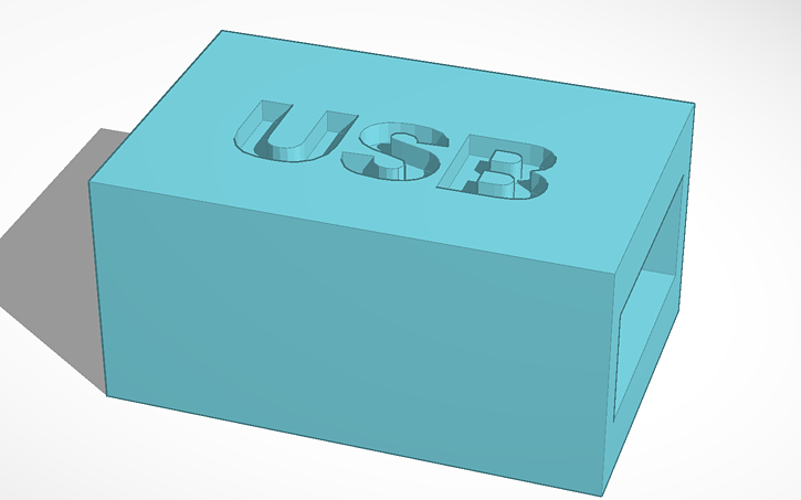 3D design Micro USB cap - Tinkercad