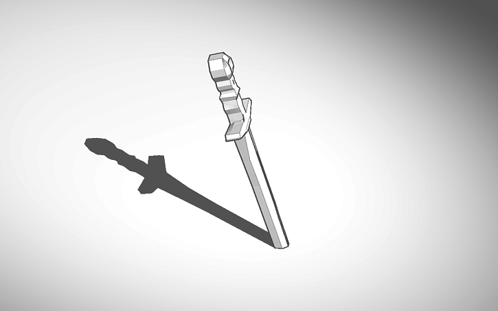 3D design Espada Bonfire - Tinkercad