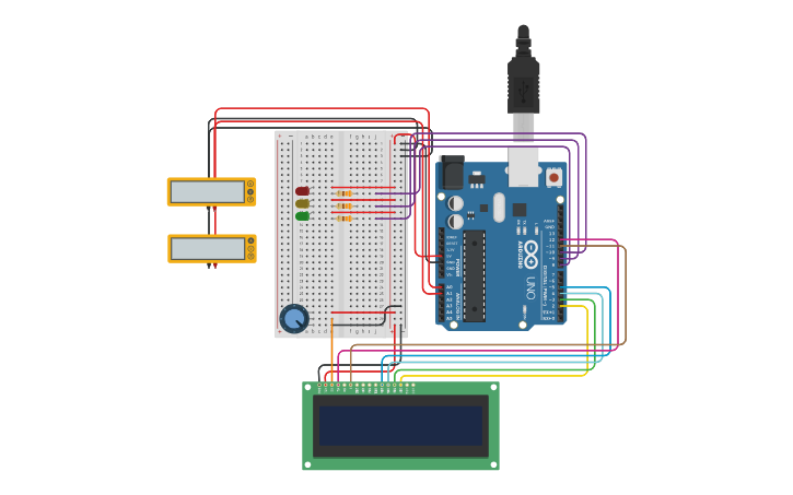 Circuit Design Smart Energy Monitoring System Tinkercad