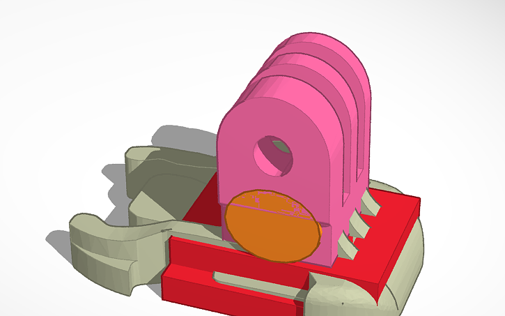 3D design sturdy gopro buckle - Tinkercad