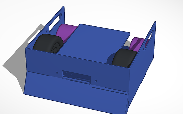 3D design Chasis Proyecto Minisumo - Tinkercad
