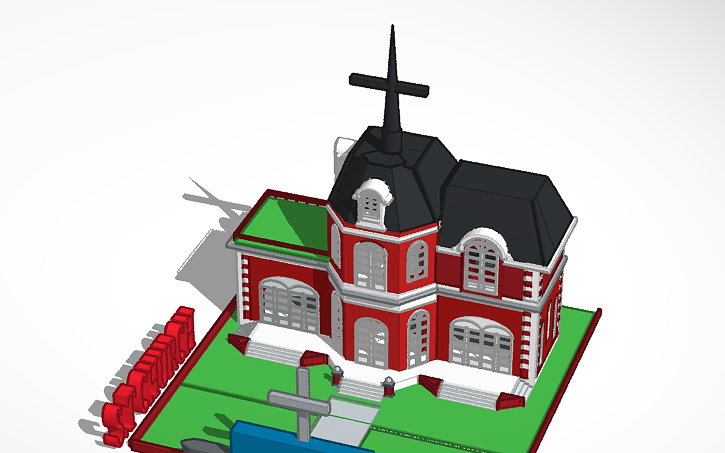 3D design Church - Tinkercad