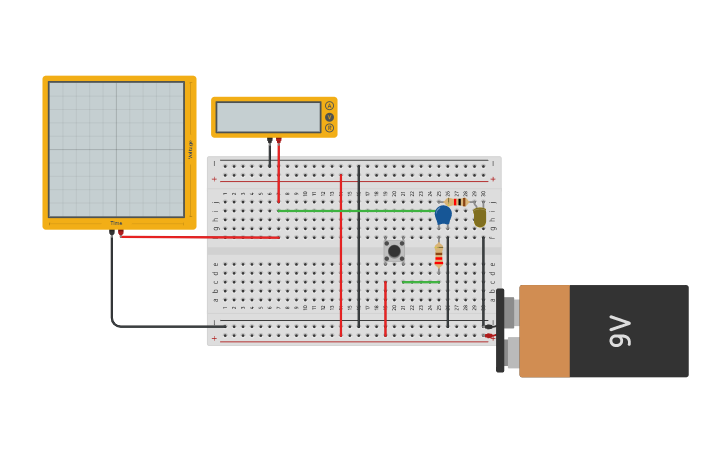 Circuit design RC Circuit - Tinkercad