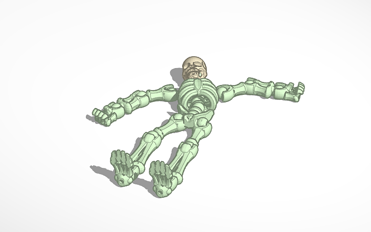 3D design Spooky Scary Skeleton - Tinkercad