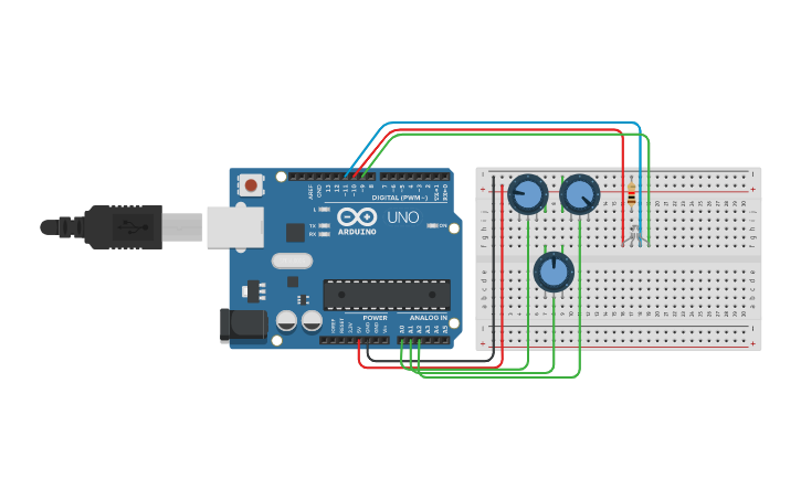 Circuit design Example1. - Tinkercad