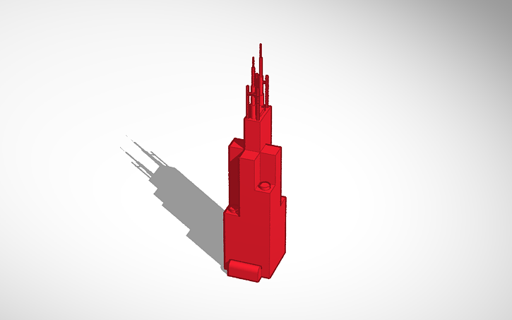 3D design willis tower | Tinkercad
