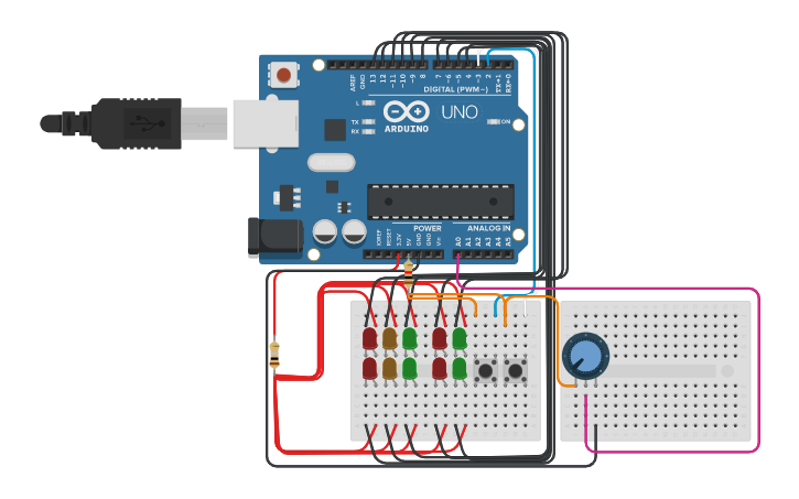 Circuit Design Carrefour Feux Tinkercad