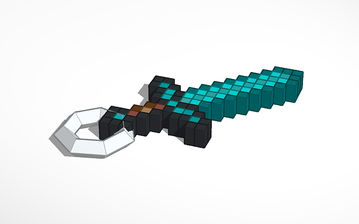 3D design Diamond sword - Tinkercad