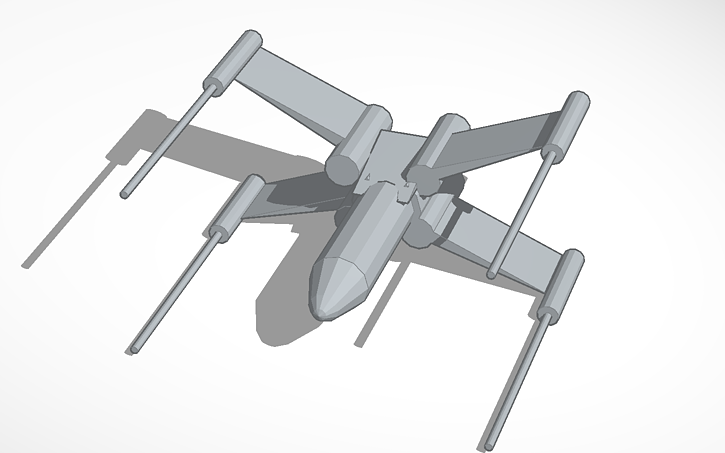 3D design X-Wing in Flight | Tinkercad