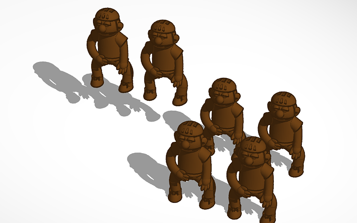 3D design Monkey - Tinkercad