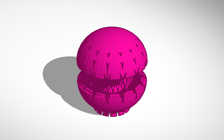 3D design Sphere box - Tinkercad