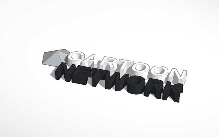 3D design Cartoon Network Logo - Tinkercad