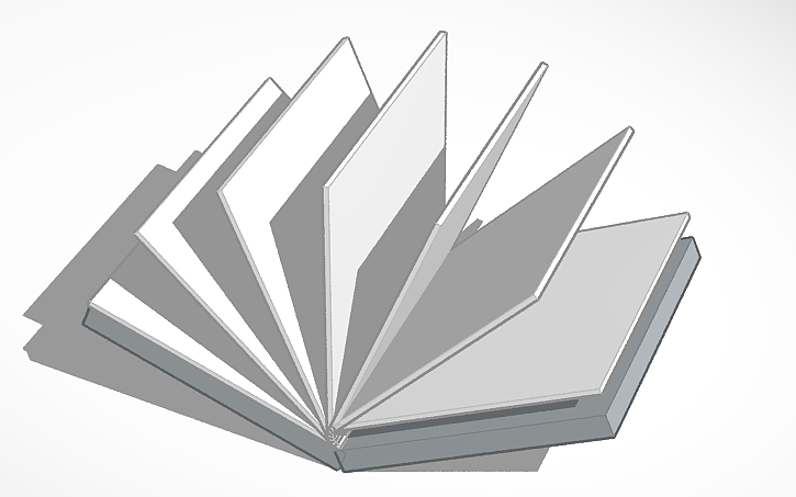 3D design Book (open) | Tinkercad