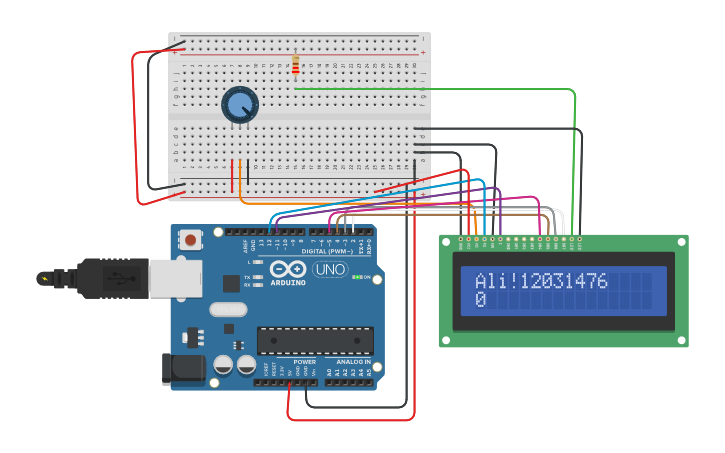 Circuit design second project | Tinkercad