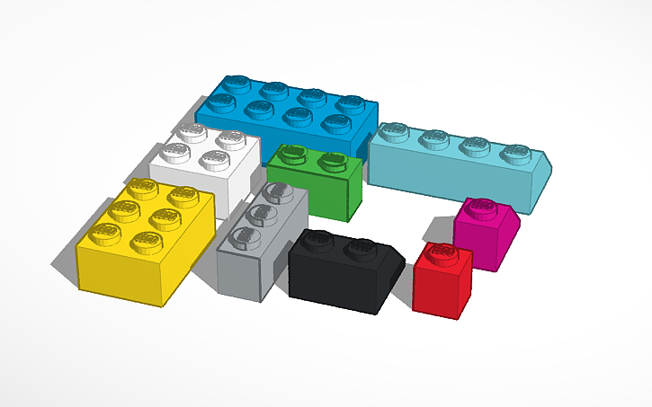 3D design Lego Bricks (My first creation) | Tinkercad