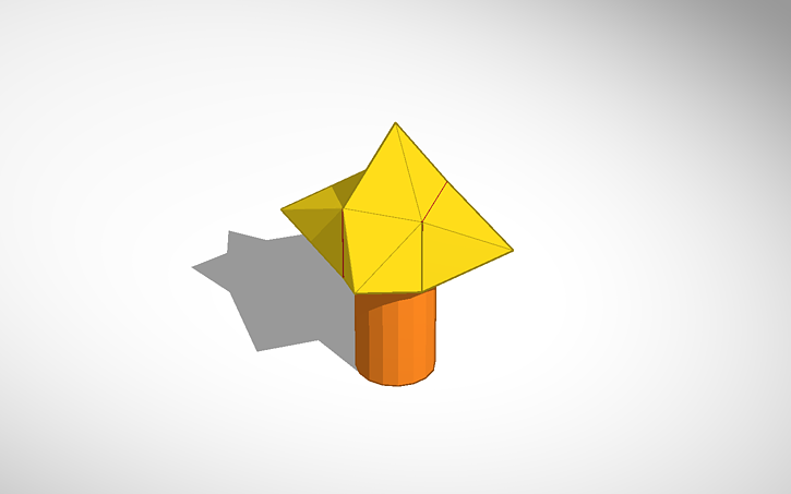 3D design Pencil Topper - Tinkercad