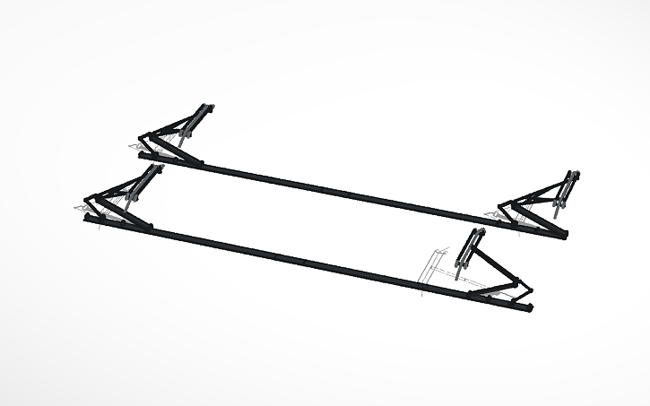 3D design Queensland Rail IMU pantographs - Tinkercad