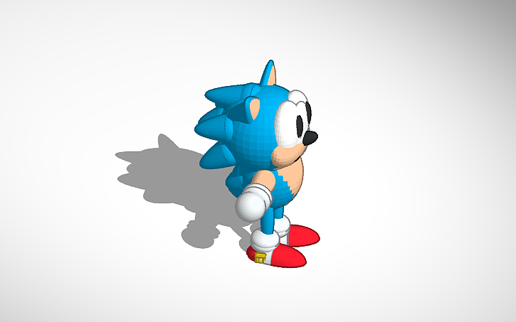 3D design Sonic - Tinkercad
