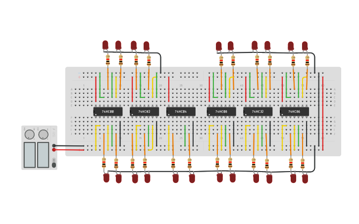 Circuit design Logic Gates - Tinkercad