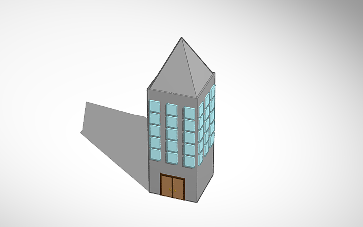 3D design basic city building | Tinkercad