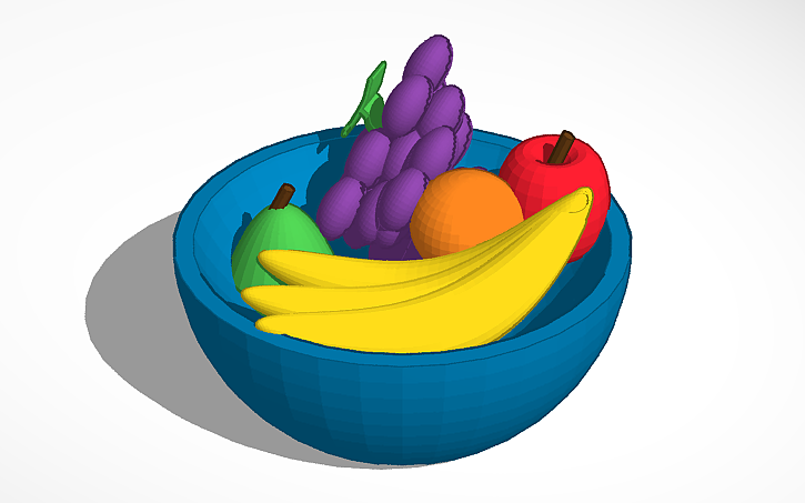 3D design Bowl de fruta - Tinkercad