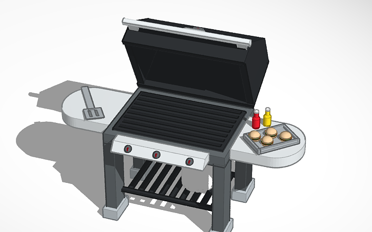 3D design Grill - Tinkercad