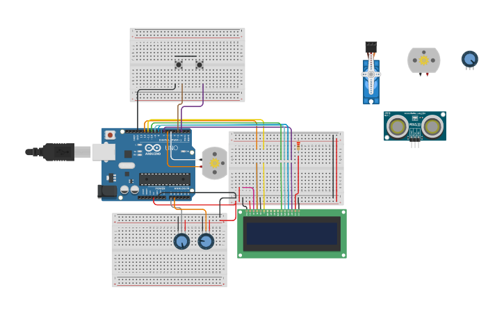 Circuit design Trabalho de micro | Tinkercad
