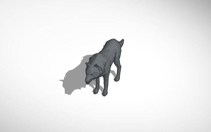 3D design Wolf - Tinkercad