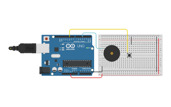 Circuit Design Buzzer With Arduino Tinkercad