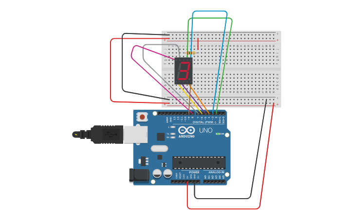 Circuit design exercicio 1 | Tinkercad