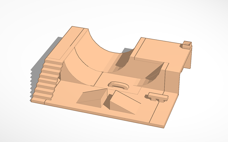 3D design SkatePark - Tinkercad