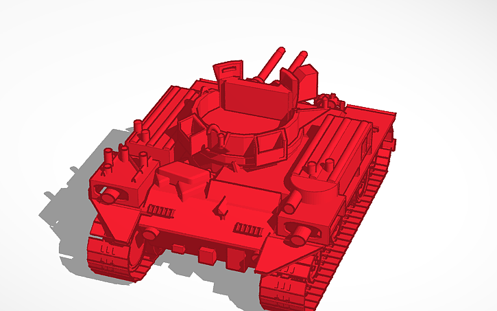 3D design M-42 tank | Tinkercad
