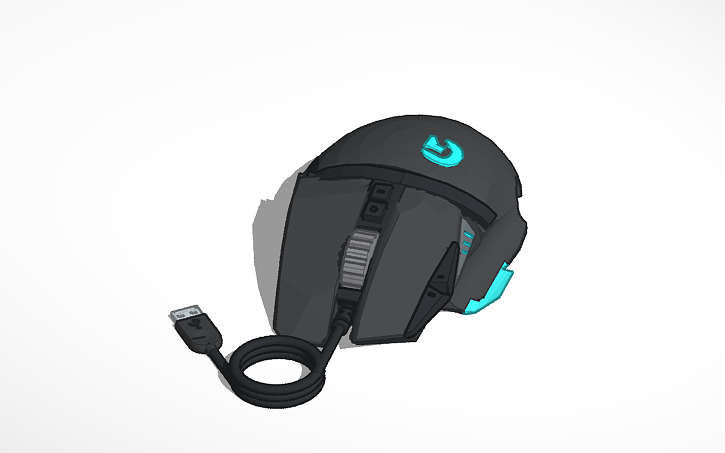 3D design Logitech G502 mouse | Tinkercad