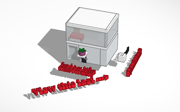 3d Design My Ex Dream House Tinkercad Version With Walls Tinkercad