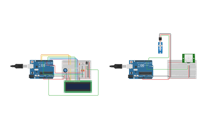 Circuit design Temp_Sensor_With_LCD | Tinkercad