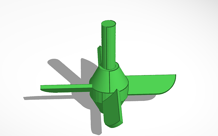 3D design hand propeler | Tinkercad