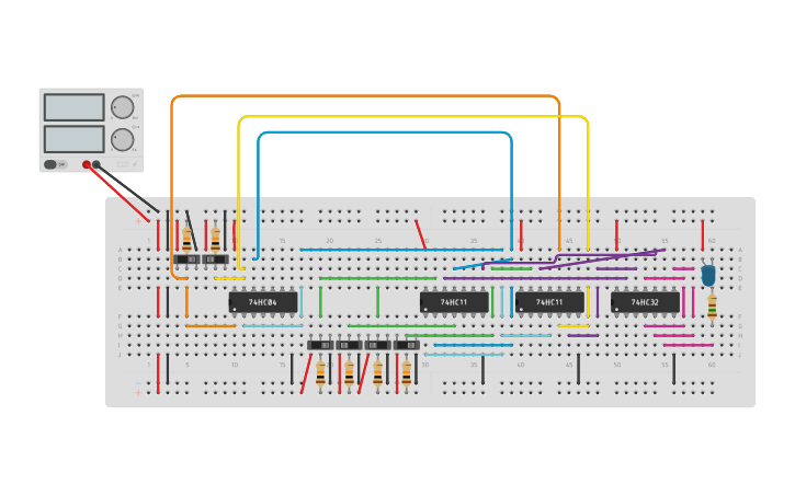 Circuit design Cristiano Simão da silva multiplex Led 1 - Tinkercad