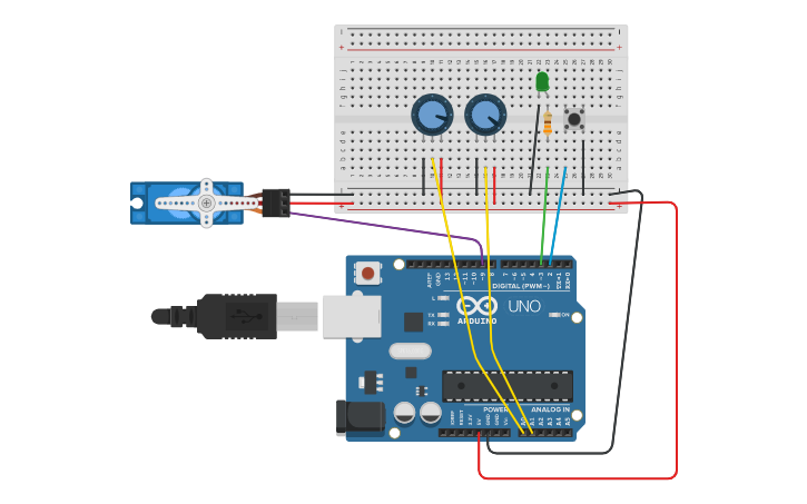 Circuit design MATLAB App designer arduino side | Tinkercad