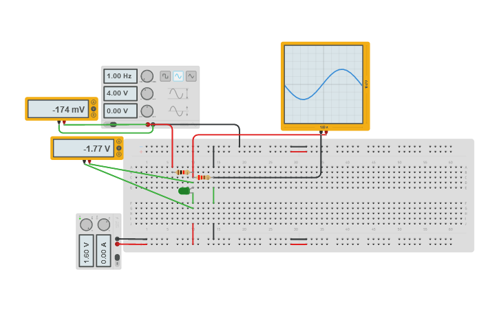 Circuit Design Clipper Diode Tinkercad