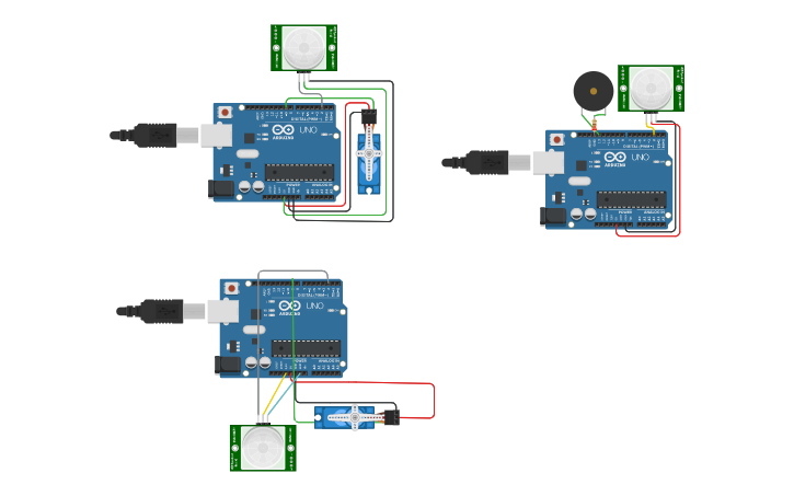 Circuit Design Copy Of Pir Motion Sensor With Arduino Blocks Tinkercad