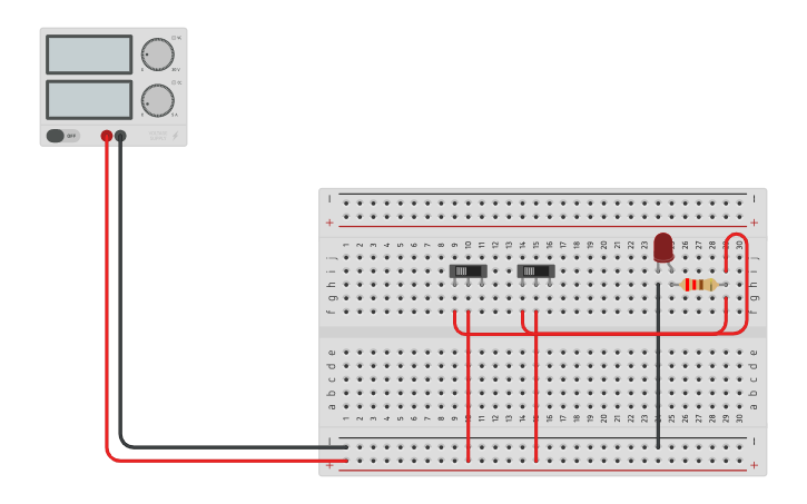 Circuit design NAND | Tinkercad