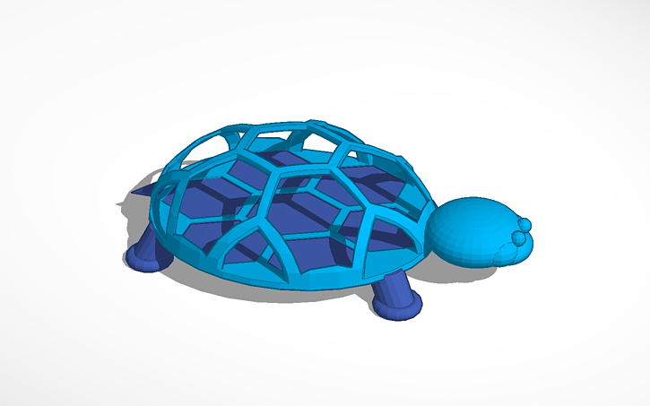3D design turtle - Tinkercad