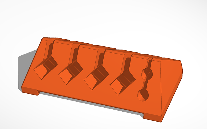 3D design USB hub for cables - Tinkercad