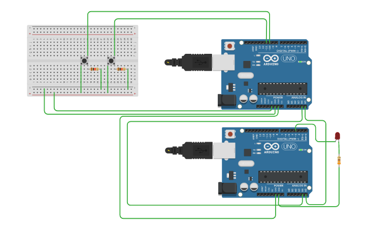 Circuit design I2C Task - Tinkercad